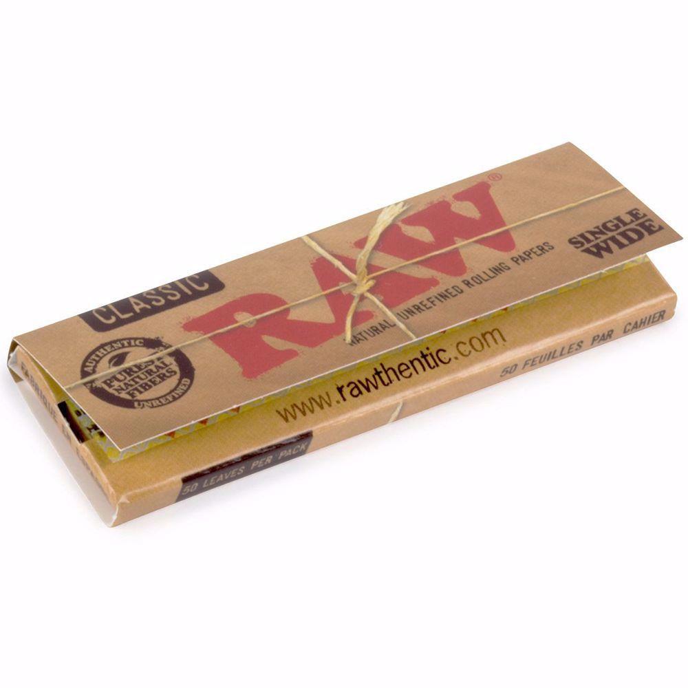 Raw Classic Single Wide - Single Window Rolling Papers | Rolling Ace Raw Classic Single Wide - Single Window Rolling Papers | Rolling Ace