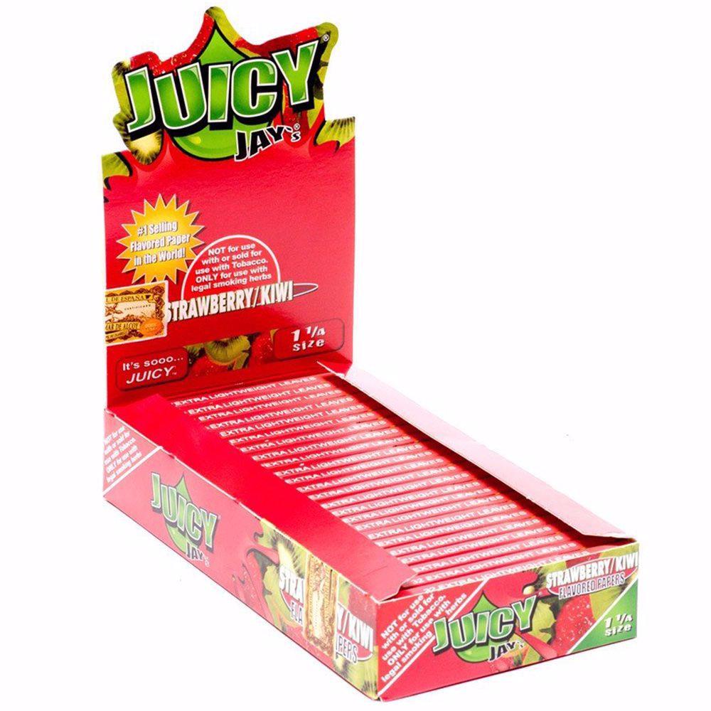 Juicy Jay's 1 1/4 Size Strawberry Kiwi Flavored Rolling Papers ...