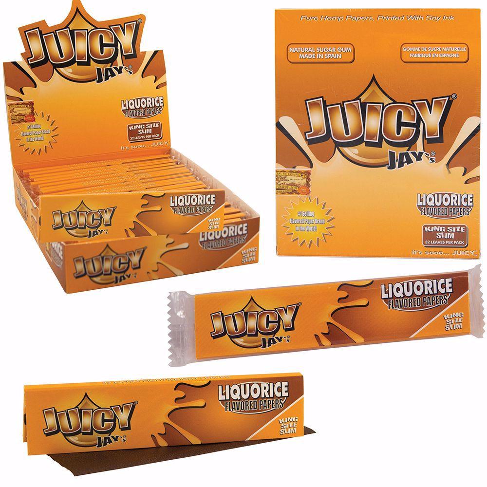 JUICY JAY'S KING SIZE LIQUORICE FLAVORED ROLLING PAPERS | Rolling Ace