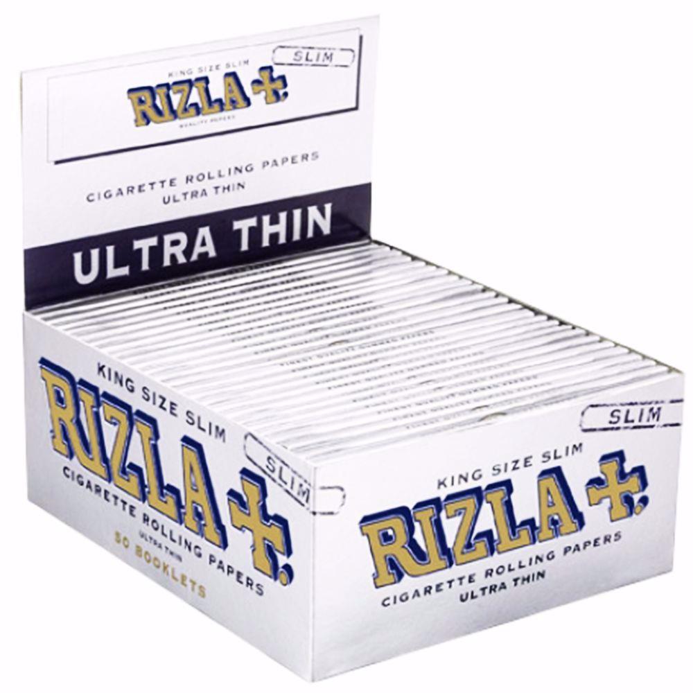 RIZLA SILVER KING SIZE SLIM ROLLING PAPERS | Rolling Ace