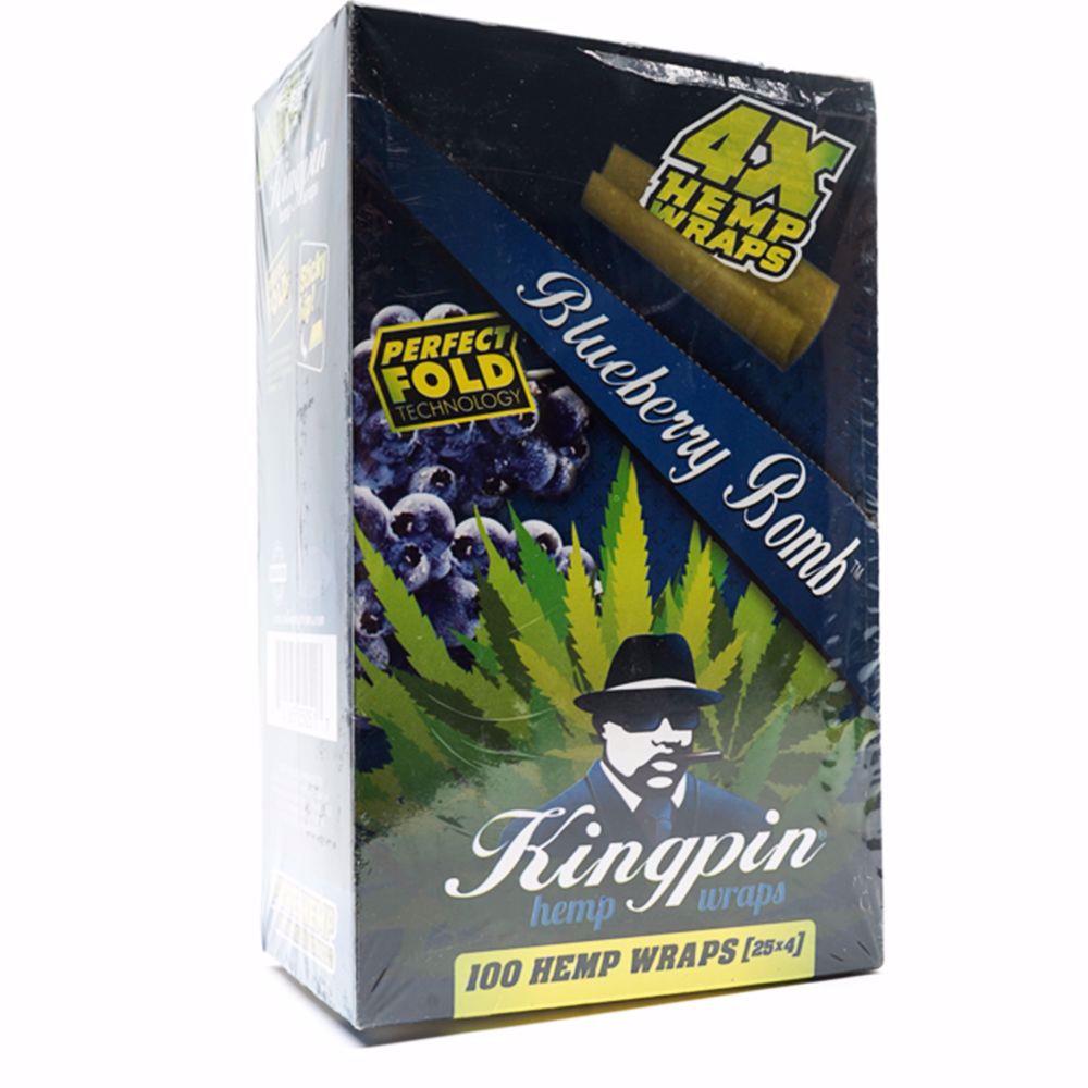 Kingpin Blueberry Bomb Hemp Wraps 4X | Rolling Ace