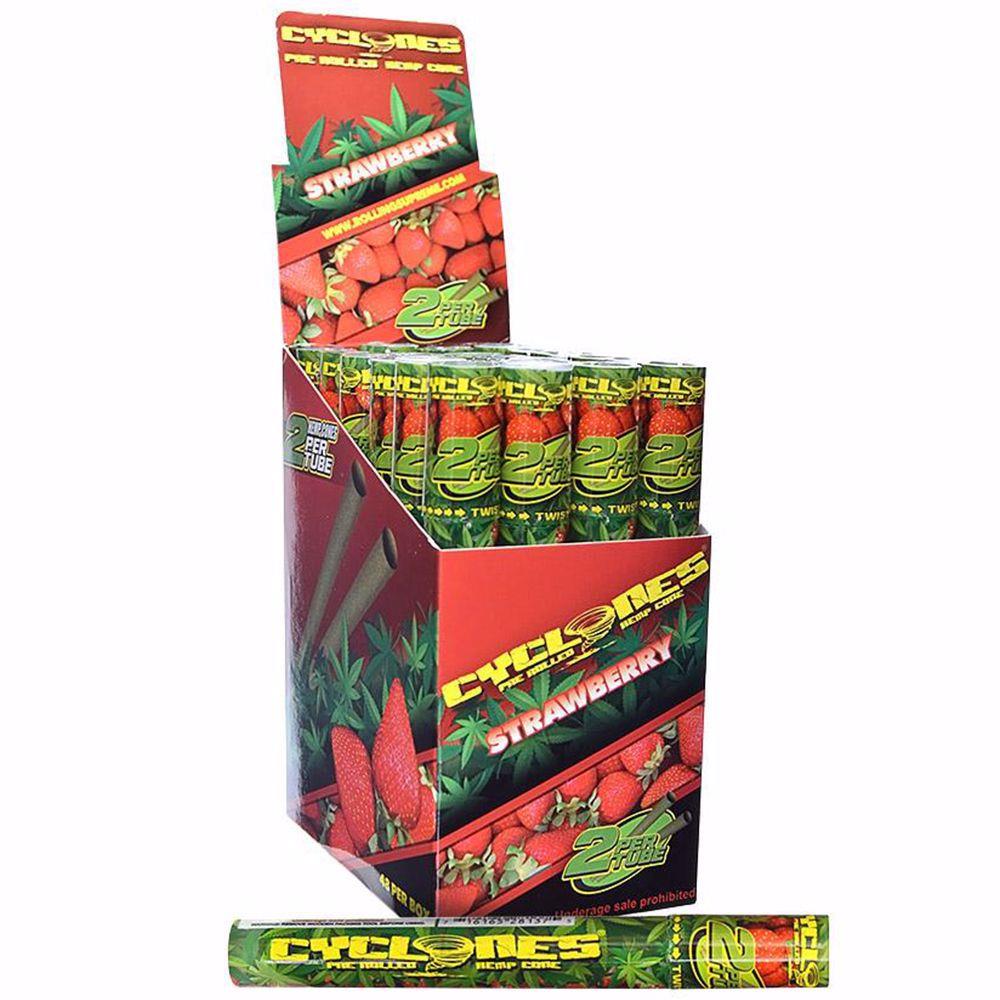 CYCLONES STRAWBERRY HEMP WRAPS 2X | Rolling Ace
