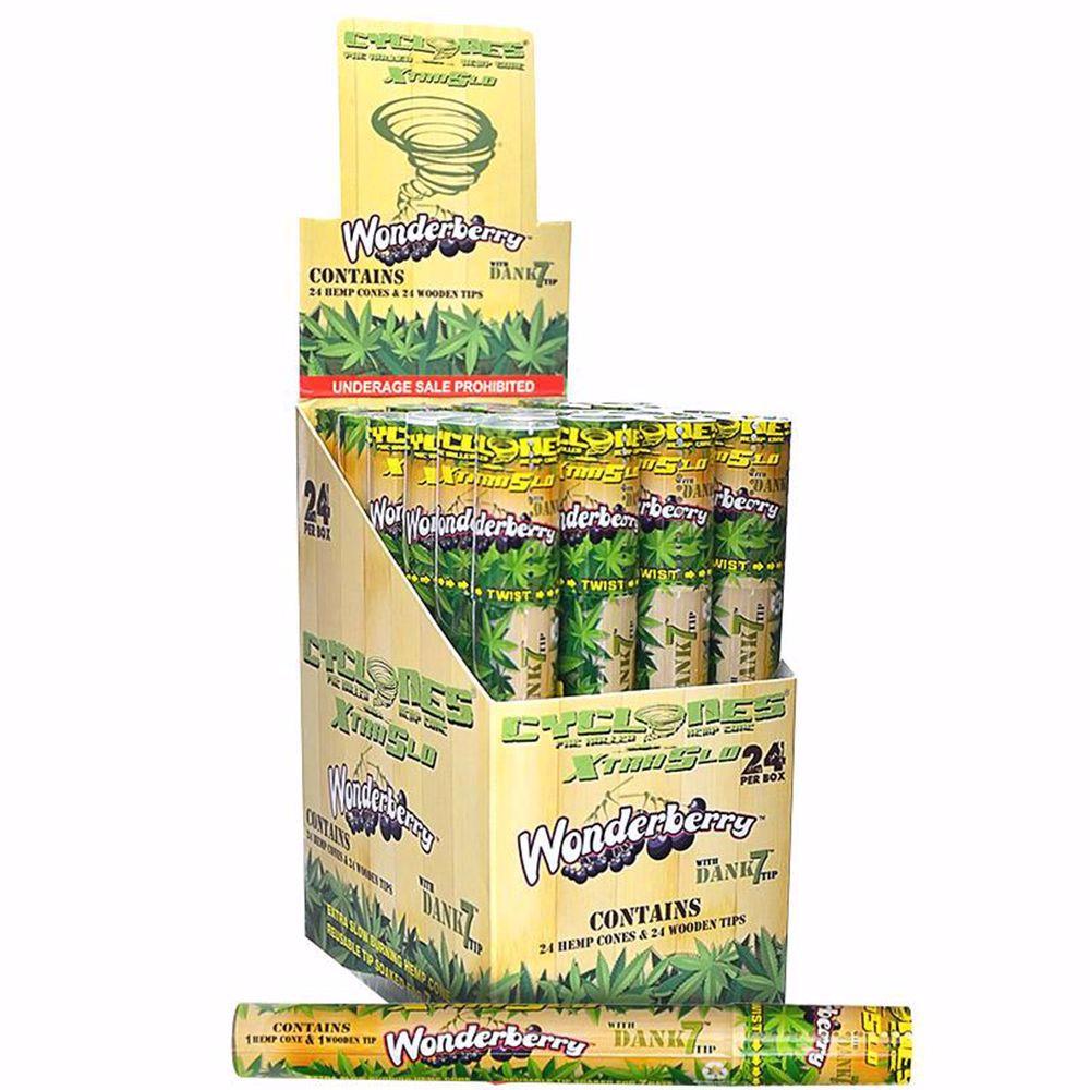 CYCLONES WONDERBERRY XTRASLOW HEMP WRAP + TIP | Rolling Ace