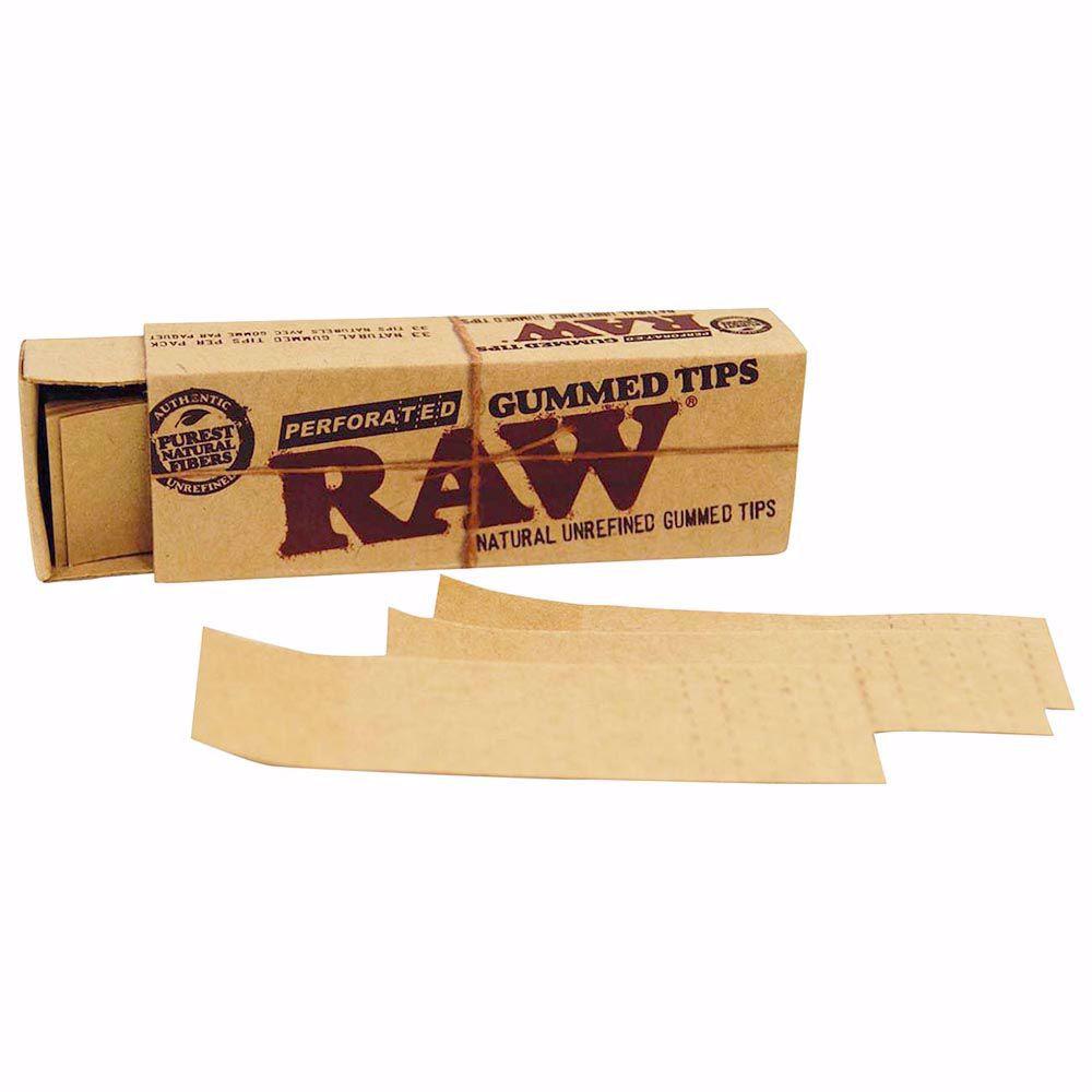 RAW ROLLING TIPS GUMMED PERFORATED | Rolling Ace RAW ROLLING TIPS GUMMED PERFORATED | Rolling Ace