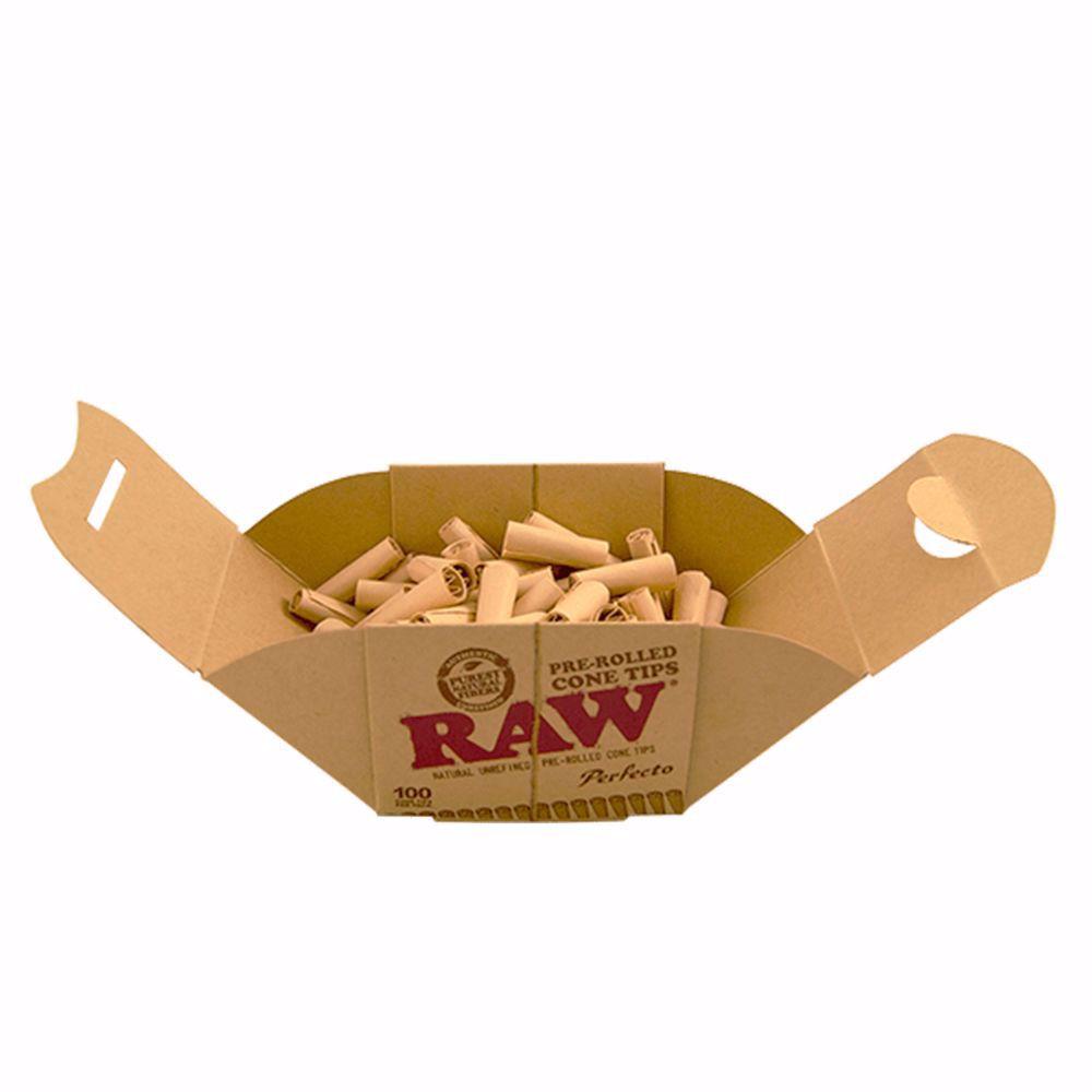 RAW ROLLING TIPS PRE-ROLLED CONE TIPS PERFECTO 100 | Rolling Ace