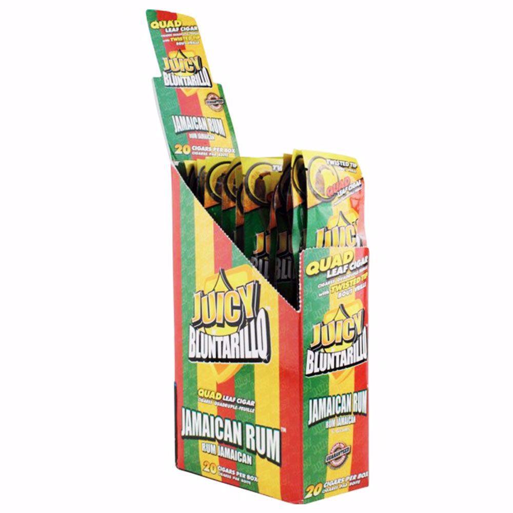 JUICY BLUNTARILLO JAMAICAN RUM FLAVORED QUAD LEAF CIGARS | Rolling Ace