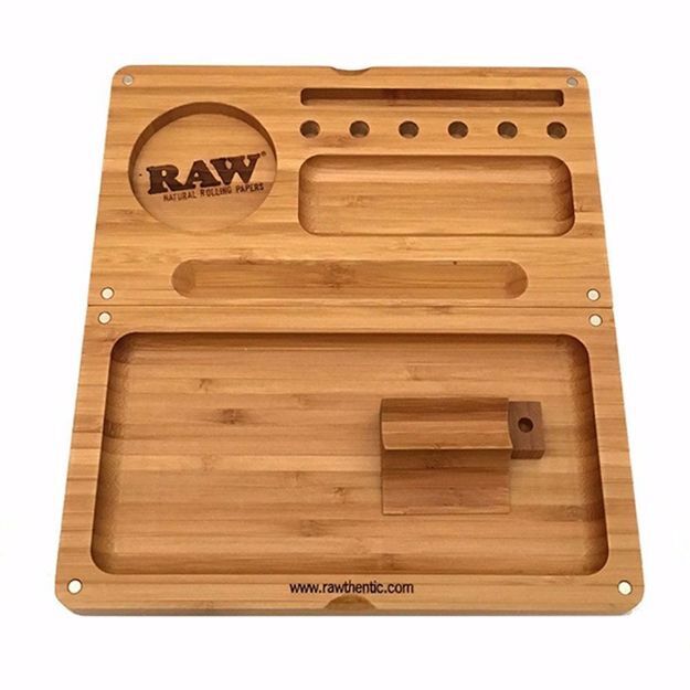 RAW BAMBOO BACKFLIP FILLING TRAY W/MAGNETS | Rolling Ace