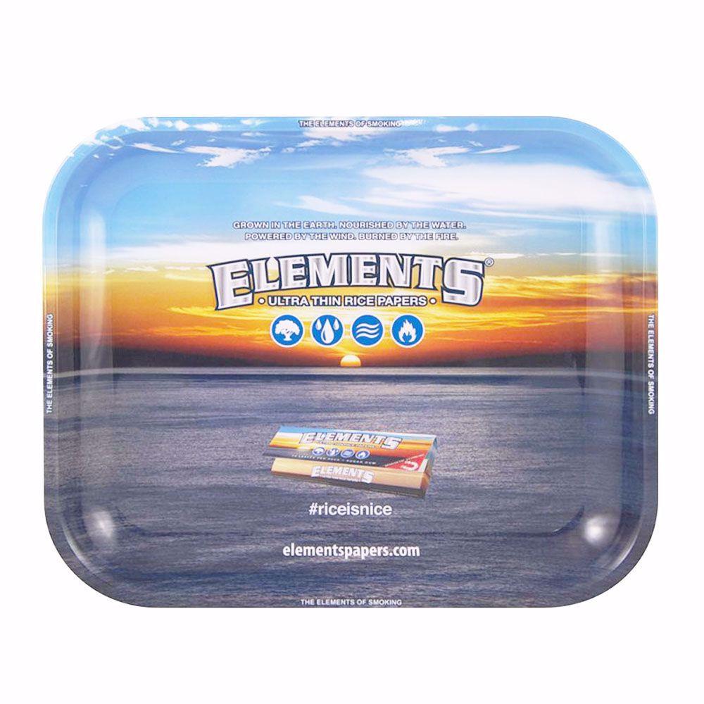 ELEMENTS METAL ROLLING TRAY LARGE | Rolling Ace