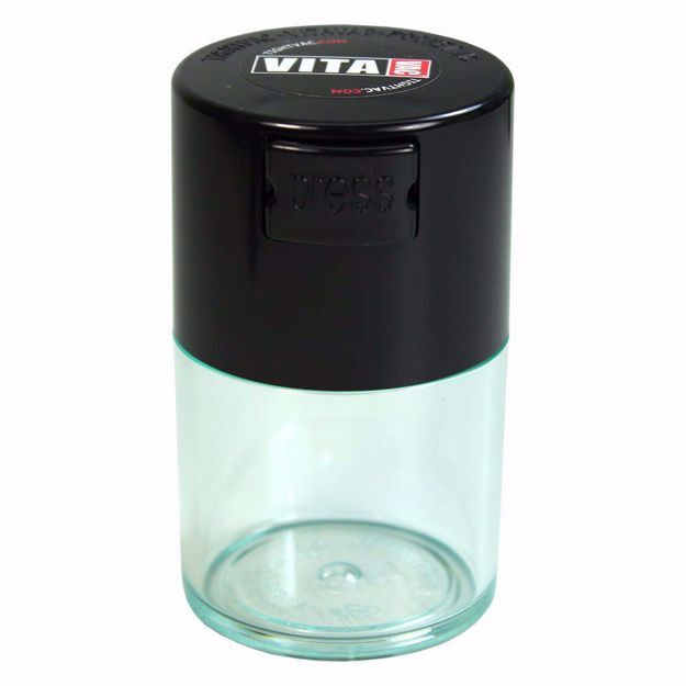 TIGHTVAC CLEAR WITH BLACK CAP POCKET SIZE CASE | Rolling Ace