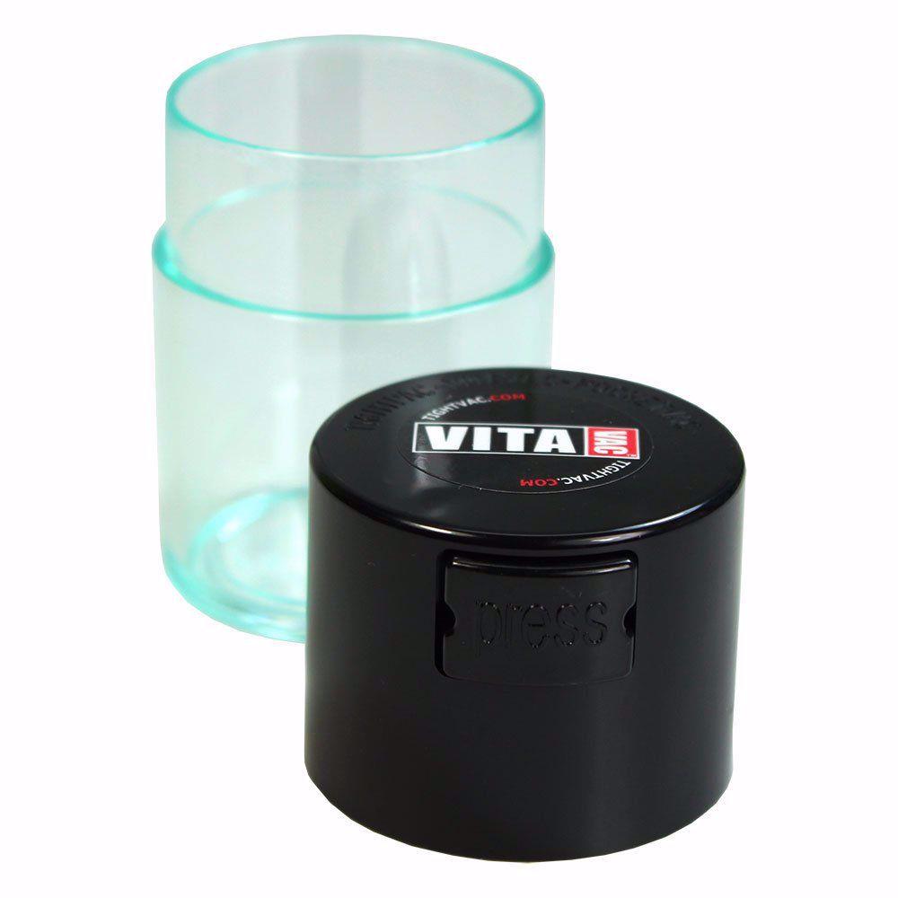 TIGHTVAC CLEAR WITH BLACK CAP POCKET SIZE CASE | Rolling Ace
