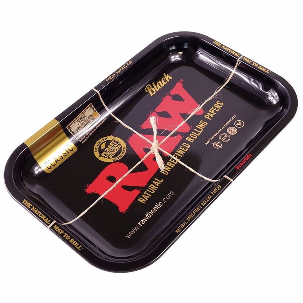 Raw Black Rolling Tray • Small | Rolling Ace