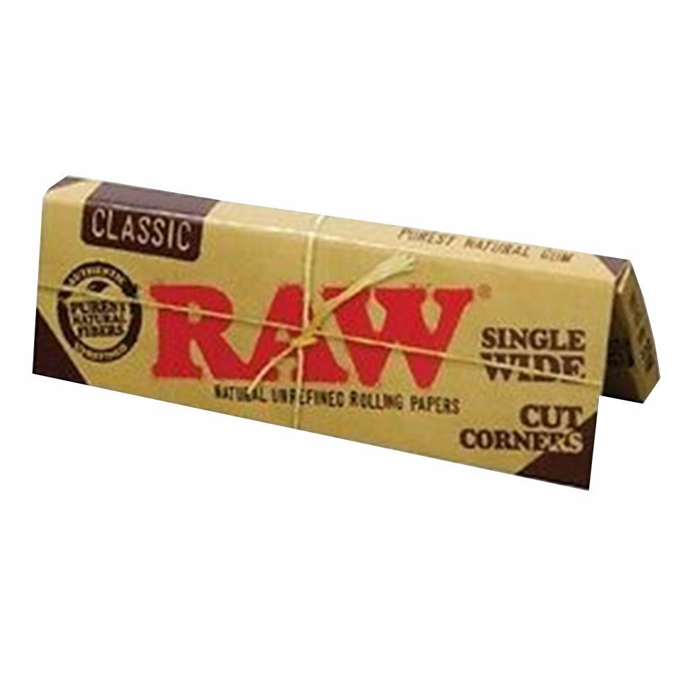Raw Cut Corners Classic Single Wide Single Window Rolling Papers