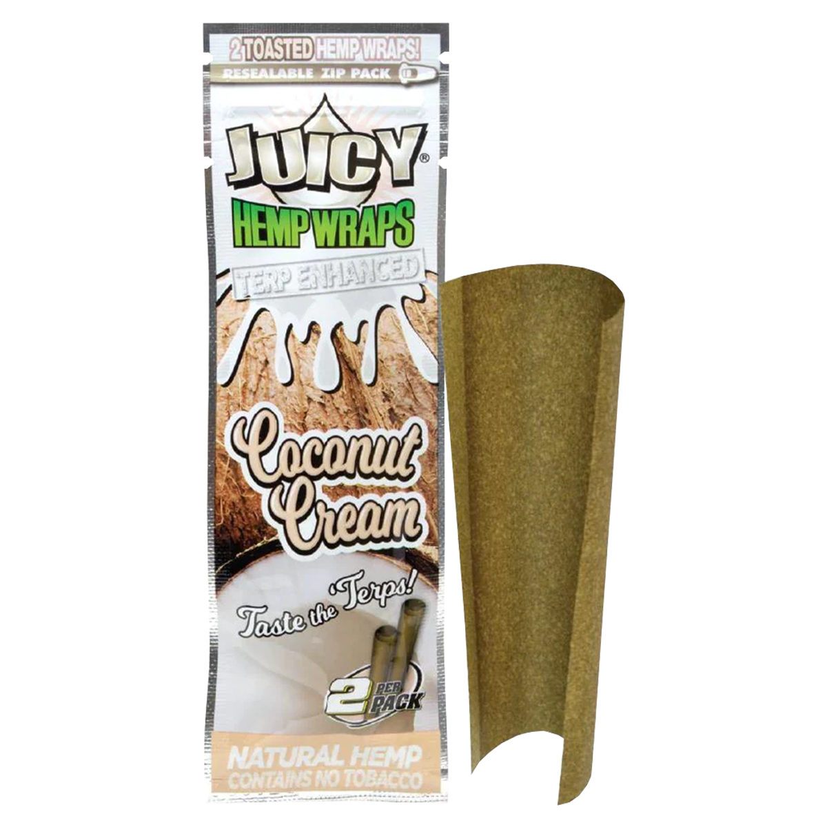 Juicy Jay's Coconut Cream Terpene Enhanced Hemp Wraps | Rolling Ace
