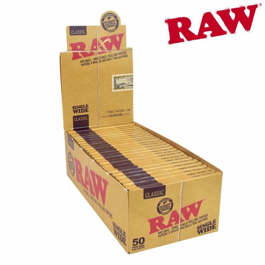 Raw Classic Single Wide Single Window Rolling Papers Rolling Ace