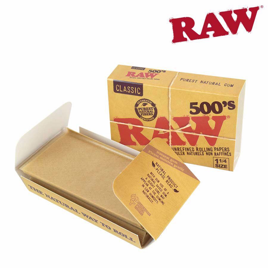Raw Classic 1 1/4 Size Rolling Papers • 500'S | Rolling Ace