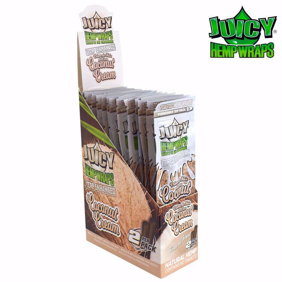 Juicy Jay's Coconut Cream Terpene Enhanced Hemp Wraps | Rolling Ace